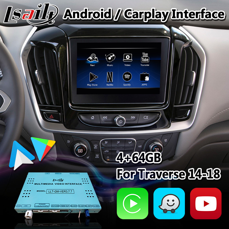 อินเทอร์เฟซมัลติมีเดีย Carplay สำหรับ Chevrolet Traverse Tahoe Impala ...