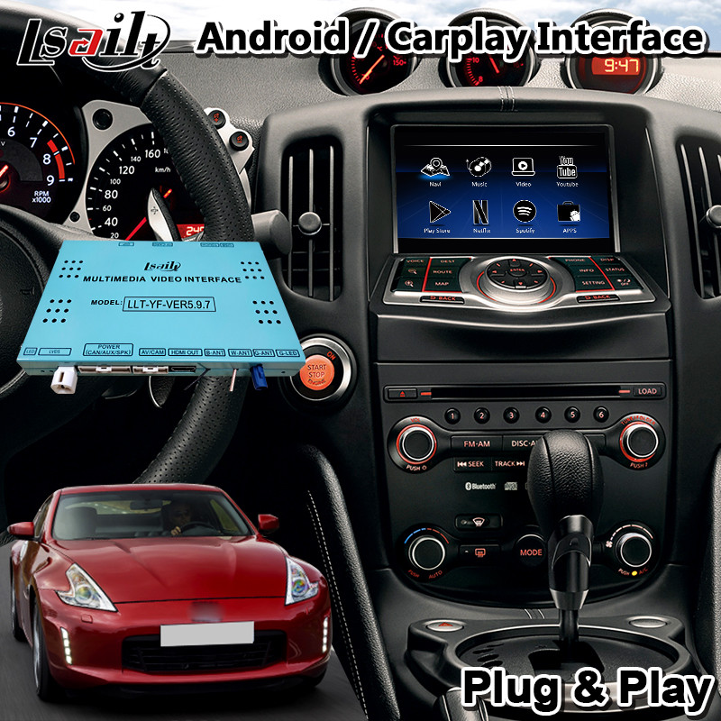 Lsailt 4 64GB Android Video Interface มัลติมีเดีย Carplay สำหรับ Nissan ...